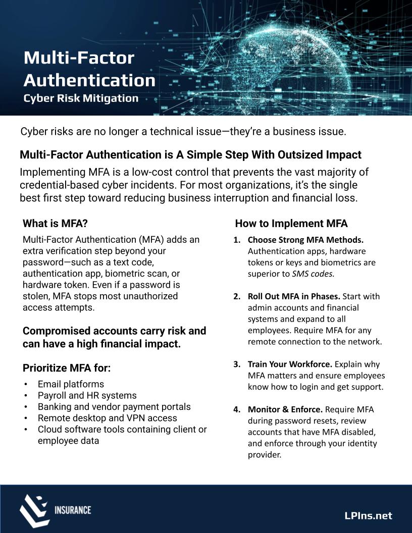 Multi-Factor Authentication: A Simple Step With Outsized Impact - LP ...