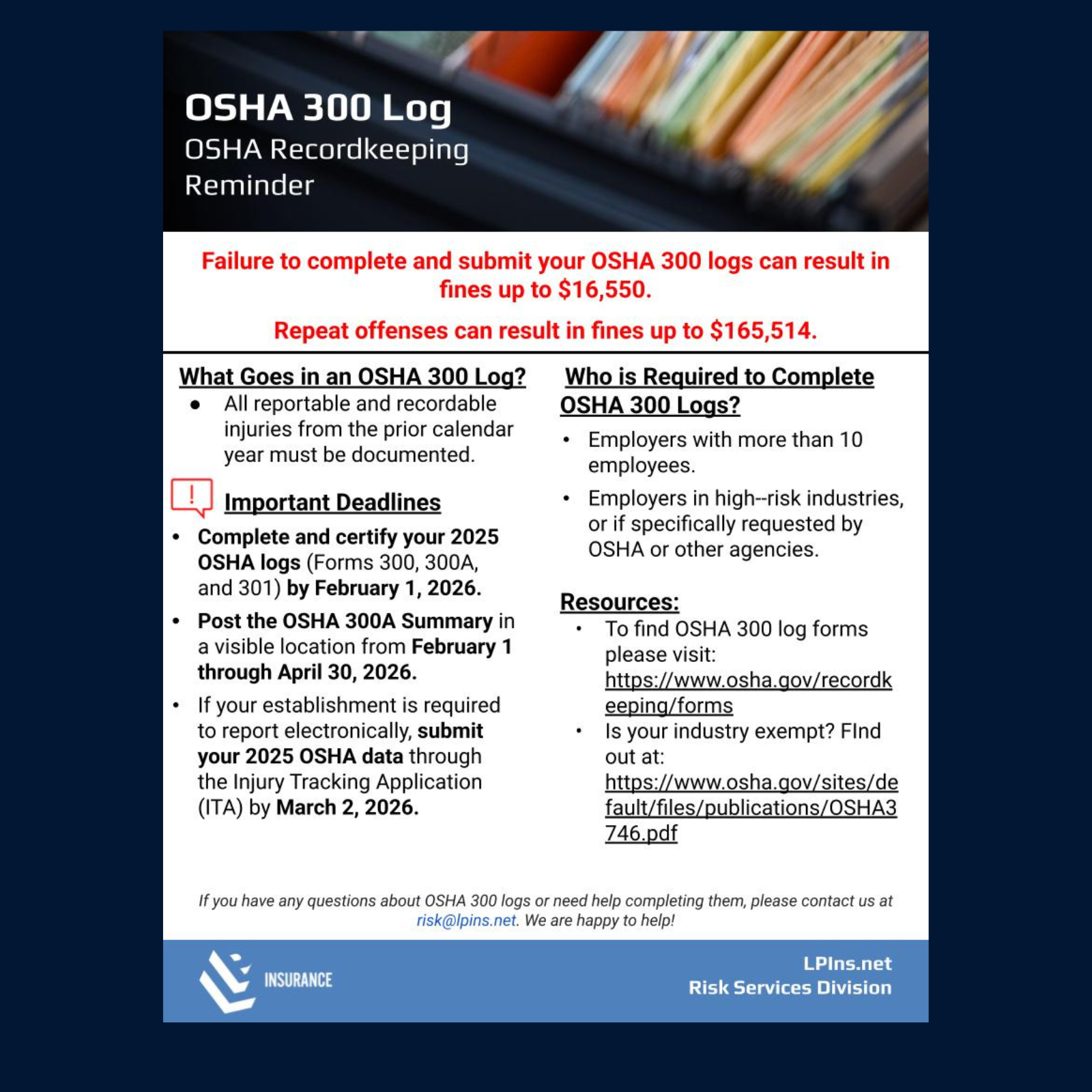 OSHA 300 Log Deadlines and 300A Posting Requirements for 2026 [Free ...